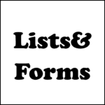 Stay organized with fillable PDF format forms. - Just Lists and Forms